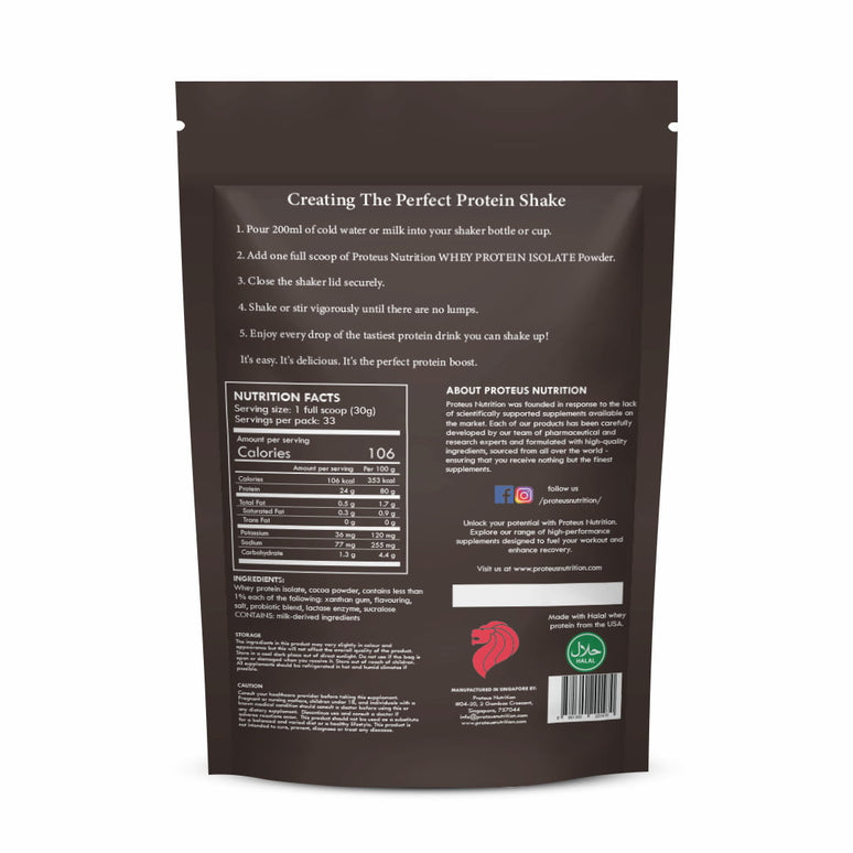 WHEY Protein Isolate - Smooth Chocolate