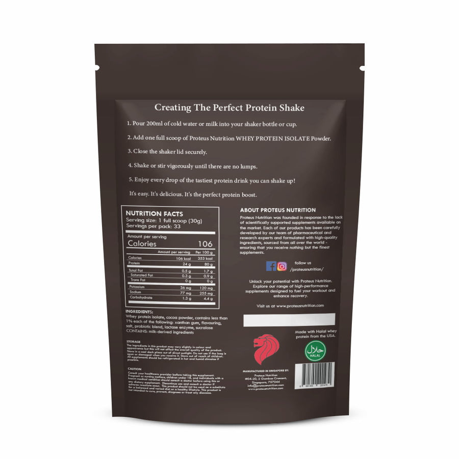 Whey Concentrate & Isolate Protein Powder - Proteus Nutrition