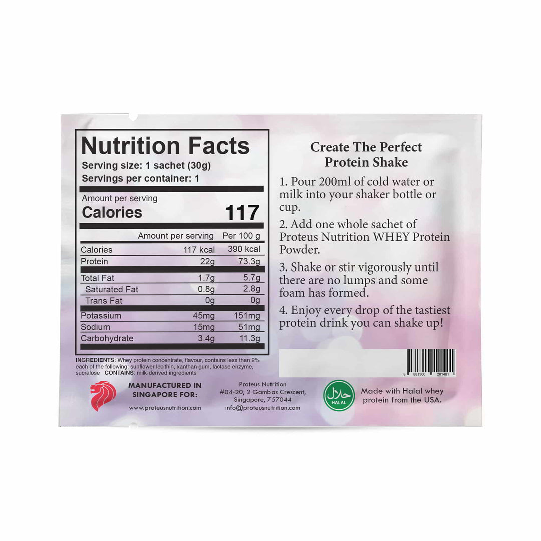 WHEY Protein Sample Pack - 7 Flavours