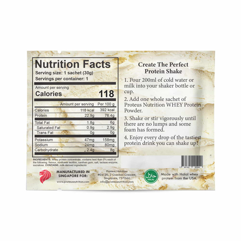 WHEY Protein Sample Pack - 7 Flavours